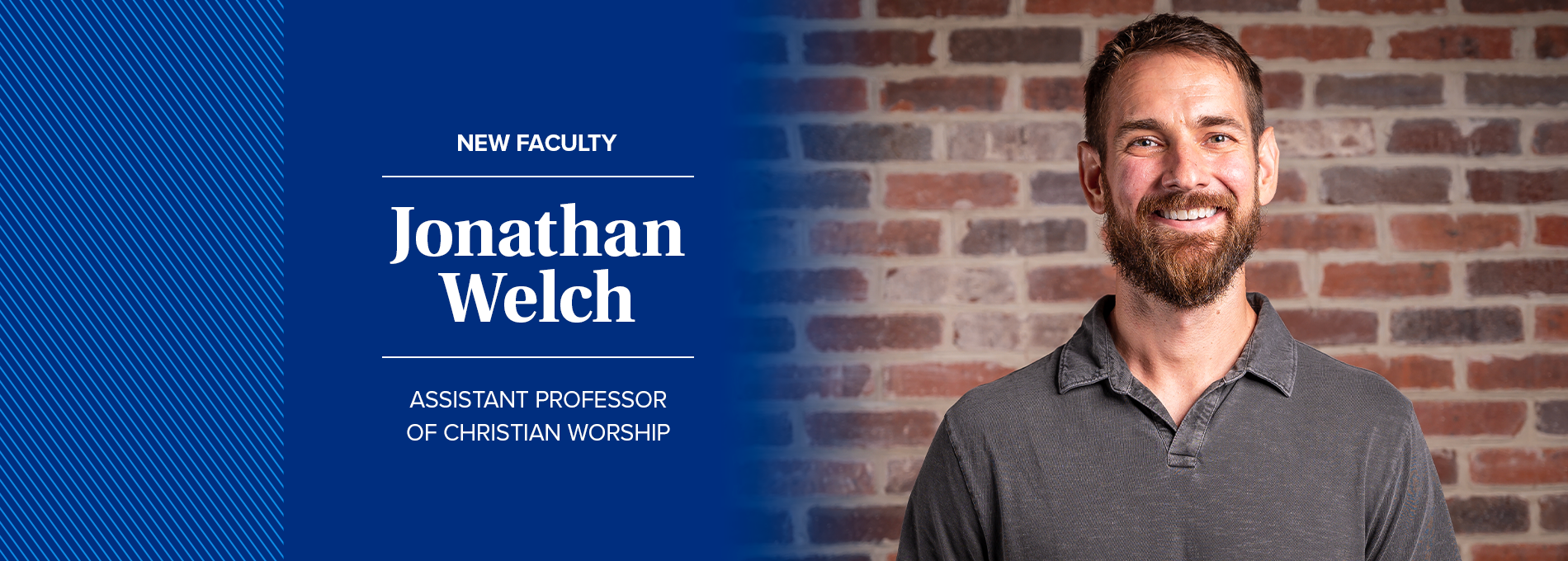 Dr. Jonathan Welch Joins the Faculty as Professor of Christian Worship ...